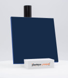 Plaque polystyrène choc bleu foncé 3mm - 2000x1200mm à la plaque